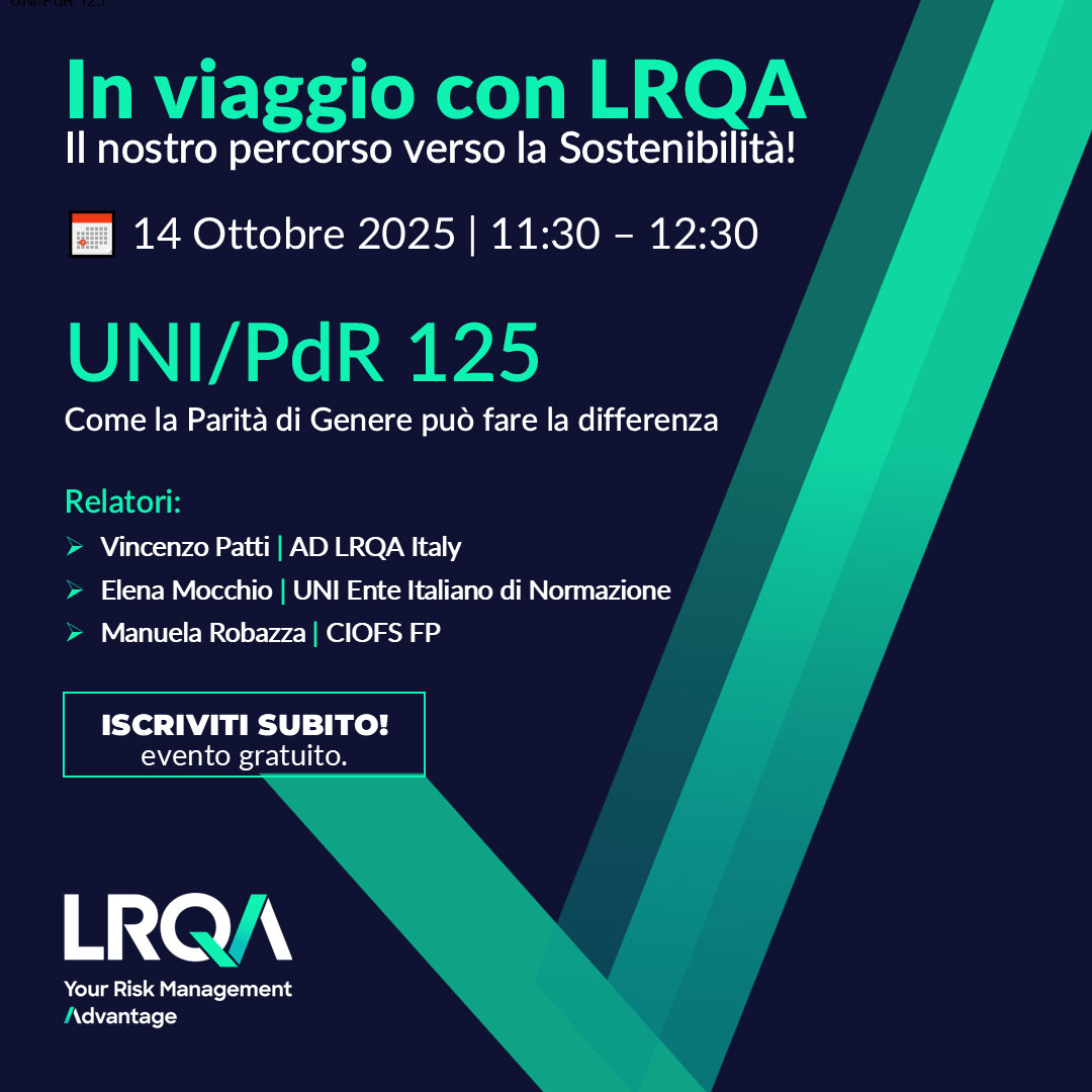 In viaggio con LRQA - Come la Parità di Genere può fare la differenza ...